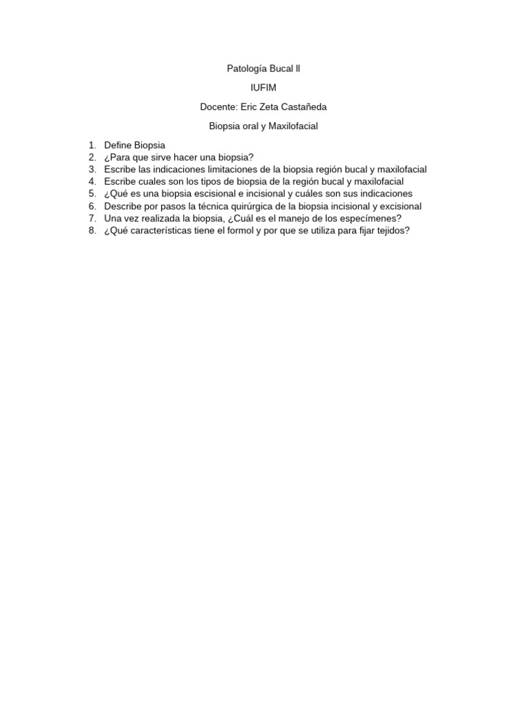 Biopsia Cuest Pato | PDF