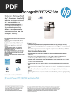 HP Laserjet Managed MFP E731Dn Printer Series: Datasheet | PDF | Image ...