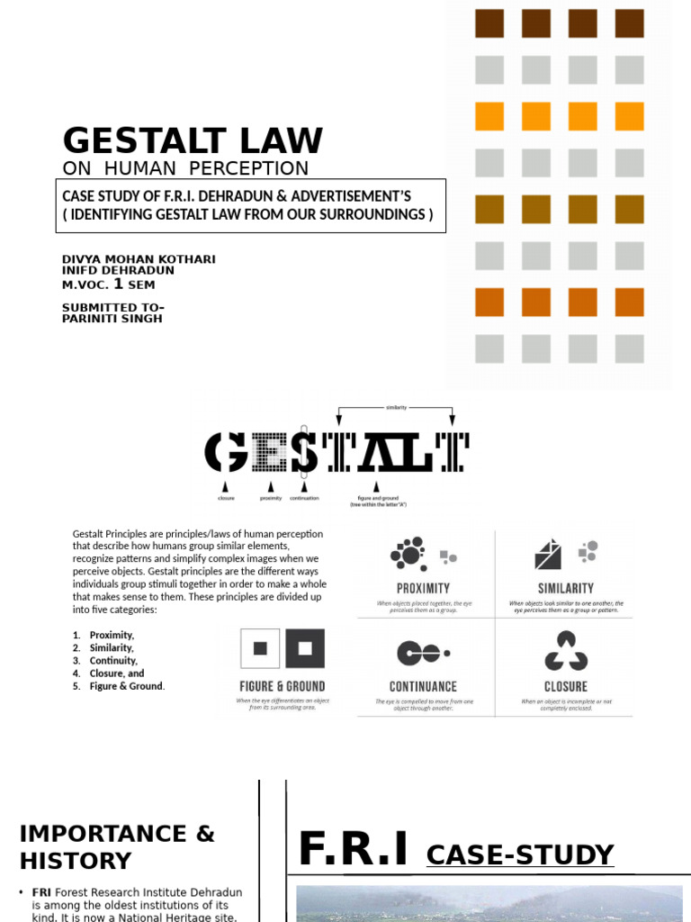 Gestalt Law - Case Study | PDF | Behavioural Sciences | Cognitive Science