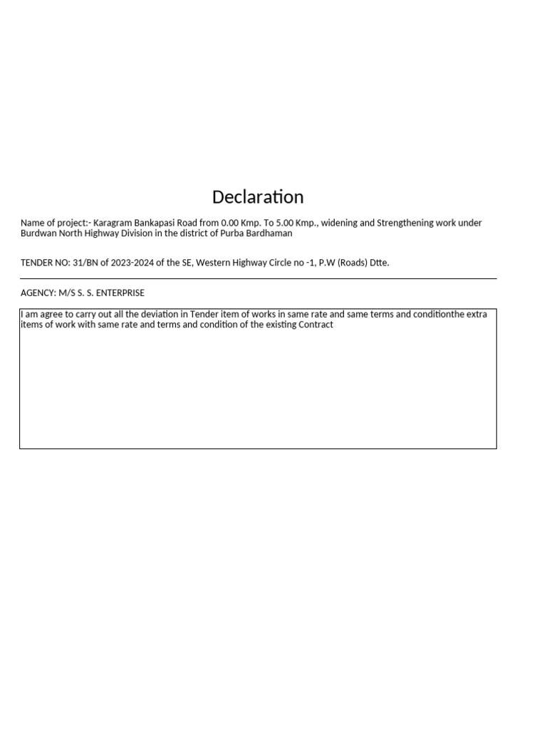 Declaration - 2 | PDF