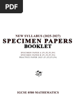 IGCSE Mathematics (0580) Specimen Paper 2024 P4 | PDF | Area | Circle