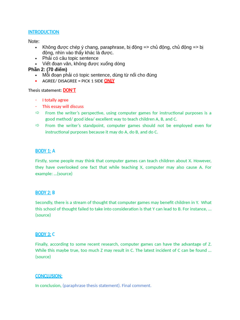 Writing AE2- Note Final | PDF