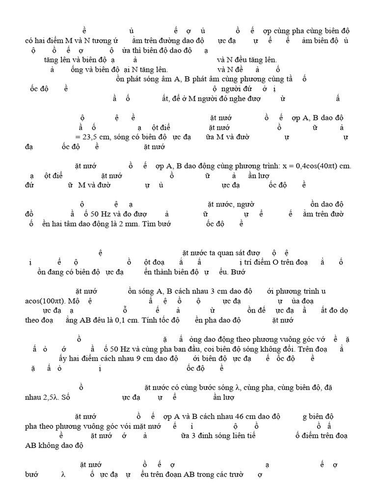 Ôn Giao Thoa Sóng | PDF