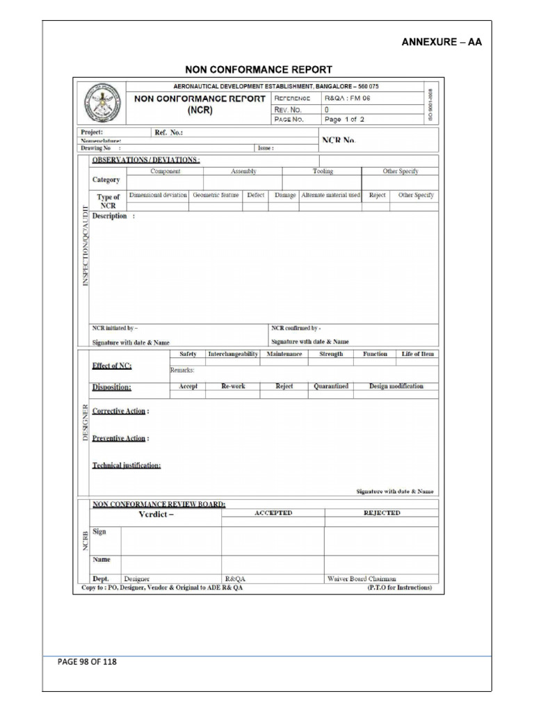 NCR Format | PDF