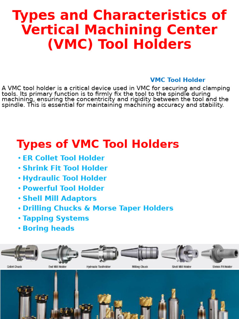 Tool Holder Type For VMC | PDF | Machining | Mechanical Engineering