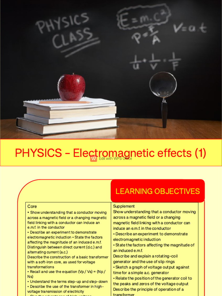 10 Physics - Electromagnetic Effects | PDF | Electric Generator | Electromagnetic Induction