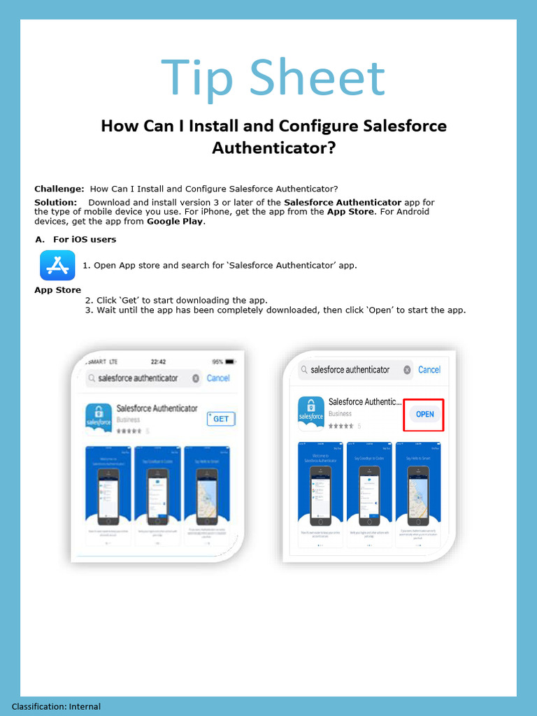 Tip Sheet - How Can I Install and Configure Salesforce Authenticator ...
