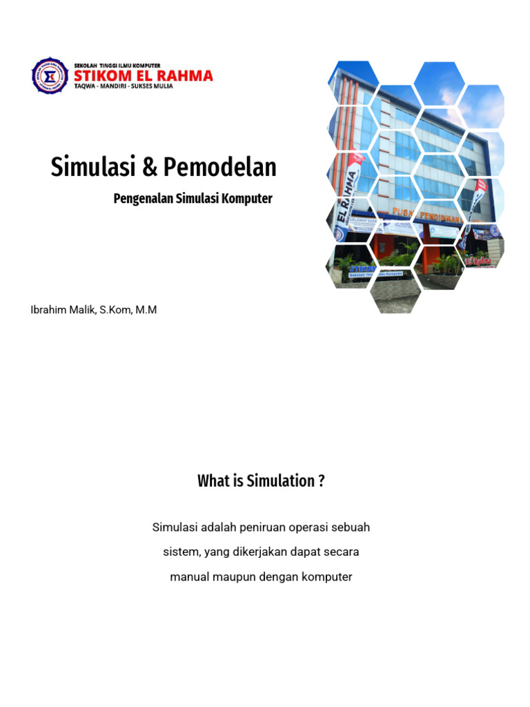 2.simulasi & Pemodelan - Pengenalan Simulasi Komputer | PDF