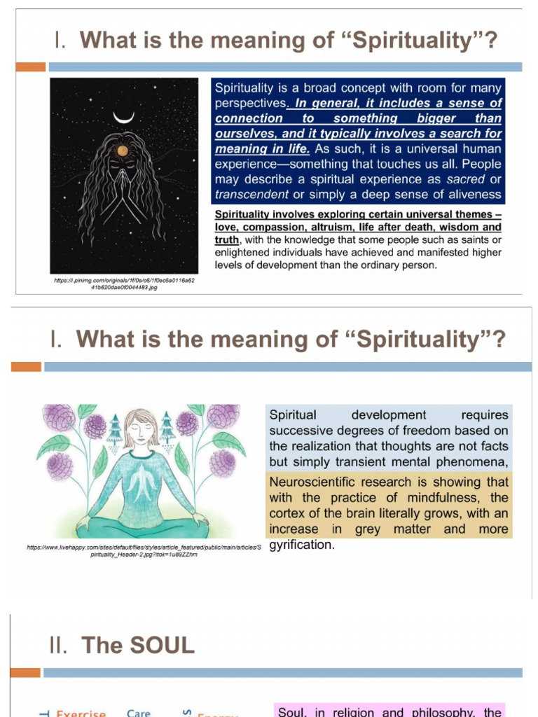 Lesson 9 - The Spiritual Self | PDF