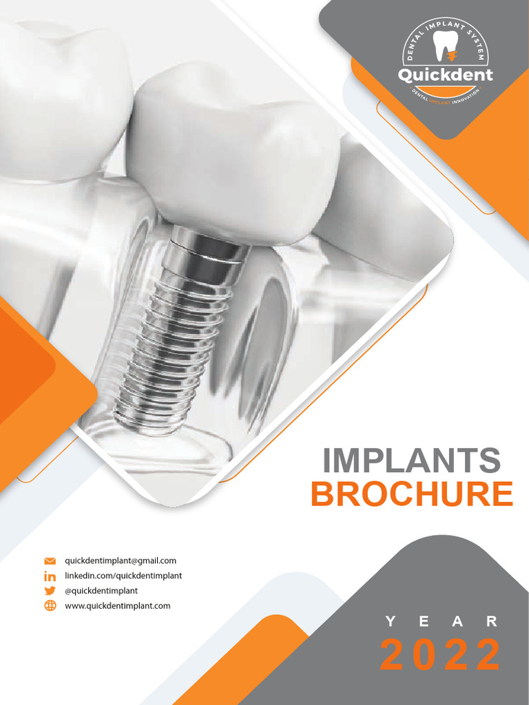 QuickDent Implants Brochure 2022 | PDF | Dental Implant | Implant ...