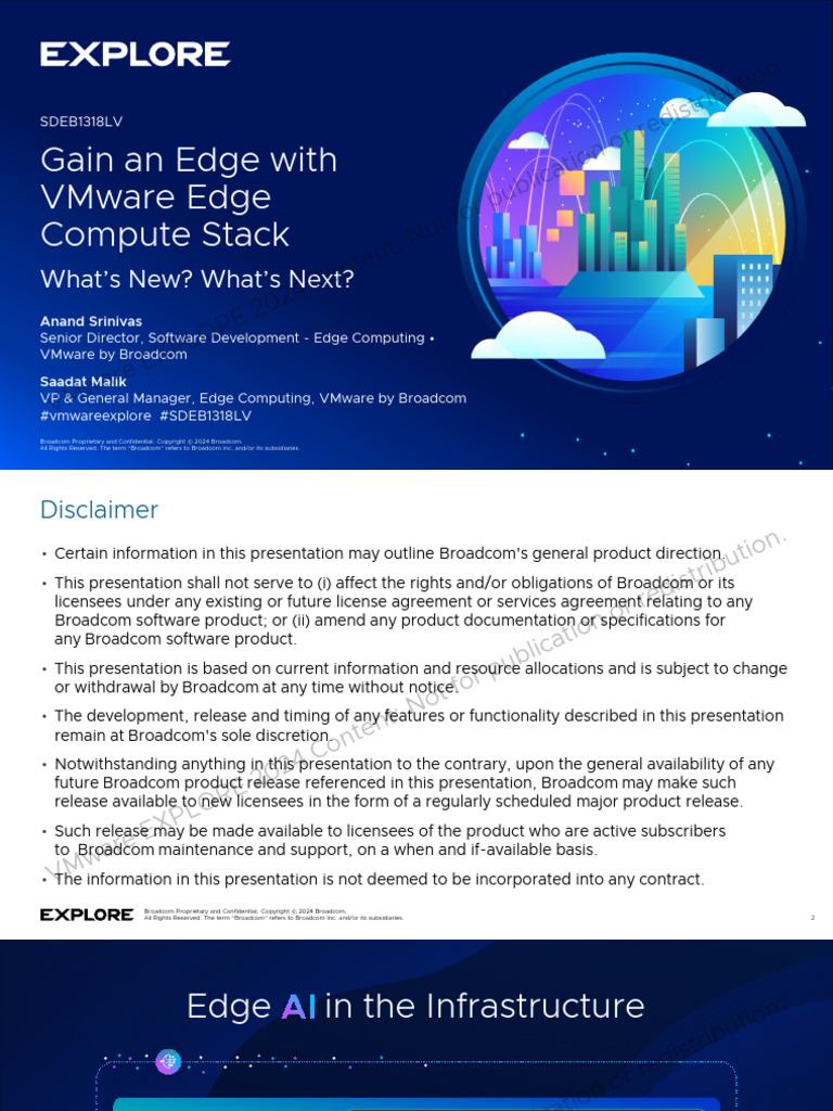 Gain An Edge With VMware Edge Compute Stack | PDF | Computing | Computer Science