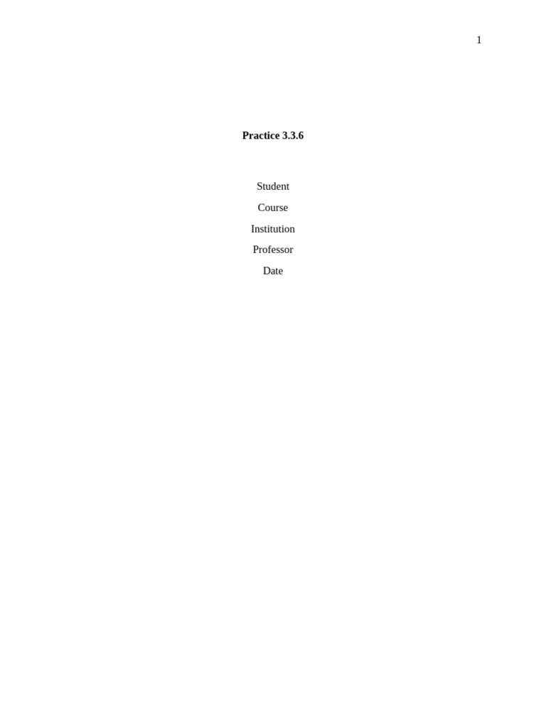 Practice 3.3.6.Edited | PDF | Memory | Neuroscience