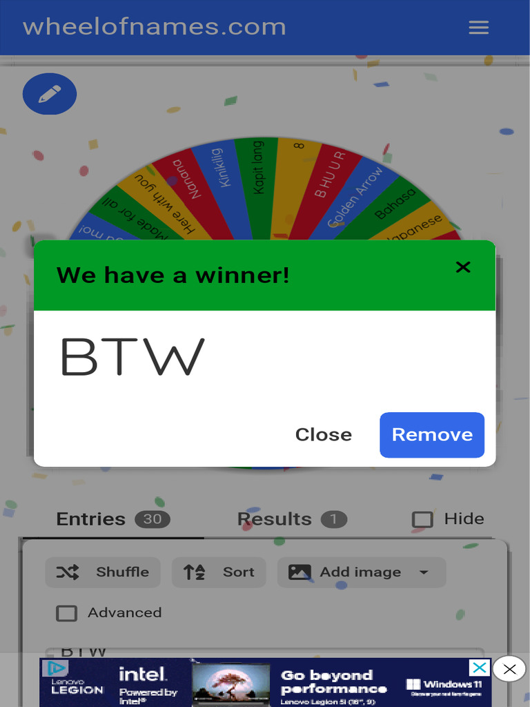 Wheel of Names Random Name Picker | PDF