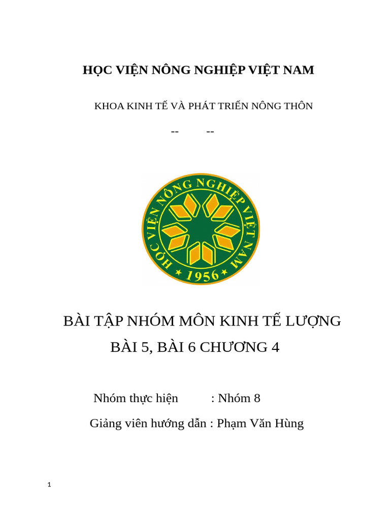 Bài Báo Cáo Nhóm 8 KTL | PDF