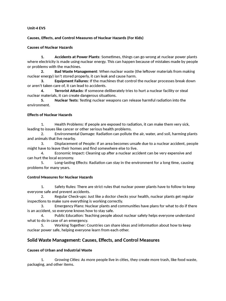 Unit-4 EVS | PDF | Waste | Recycling