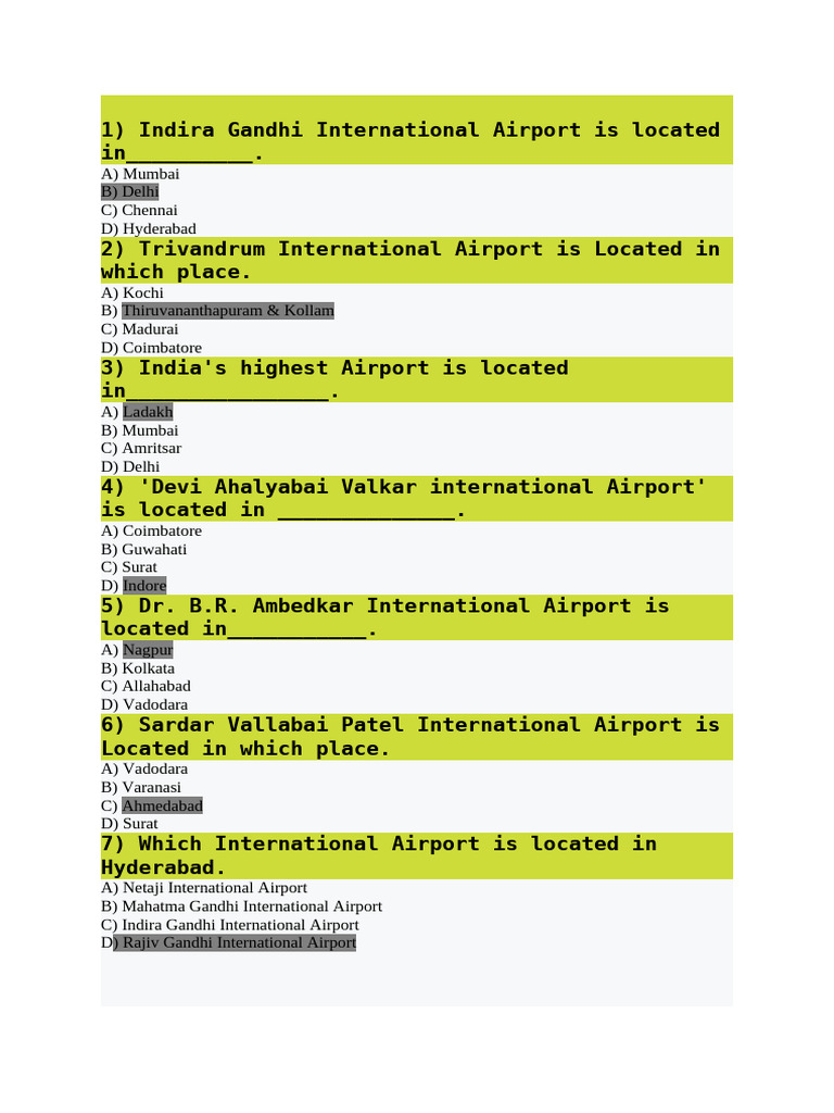 Airports | PDF