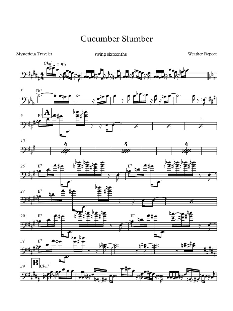 Cucumber Slumber | PDF