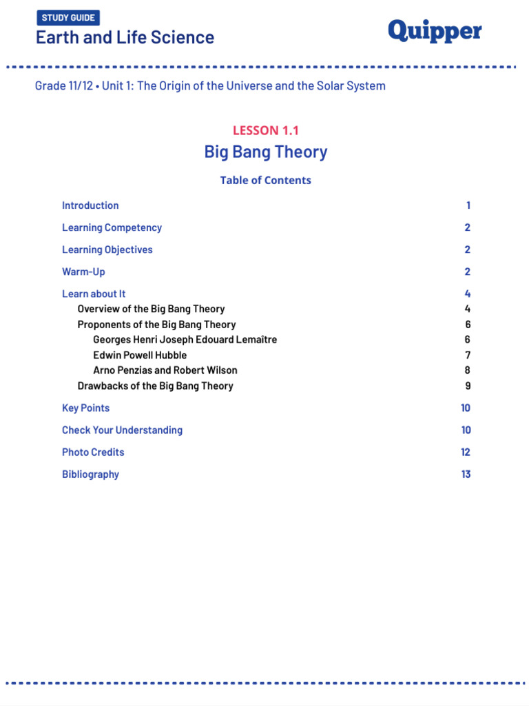 Big Bang Theory: Universe Origins Explained | PDF | Scientific Method ...