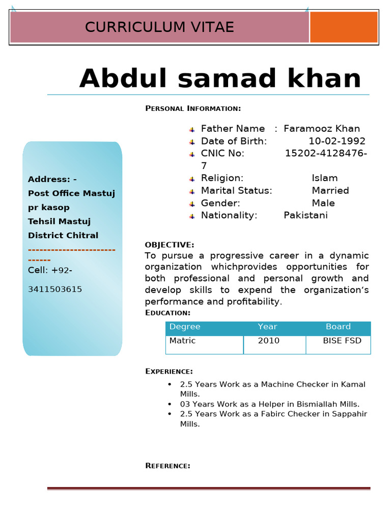 Abdul Samad Khan | PDF