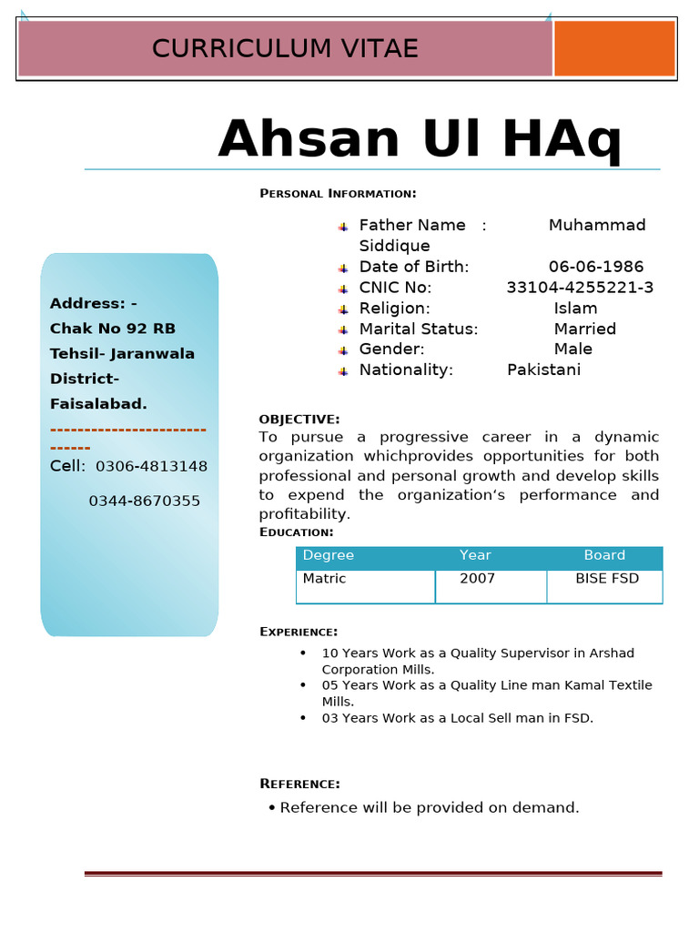 Ahsan Ul HAq . | PDF