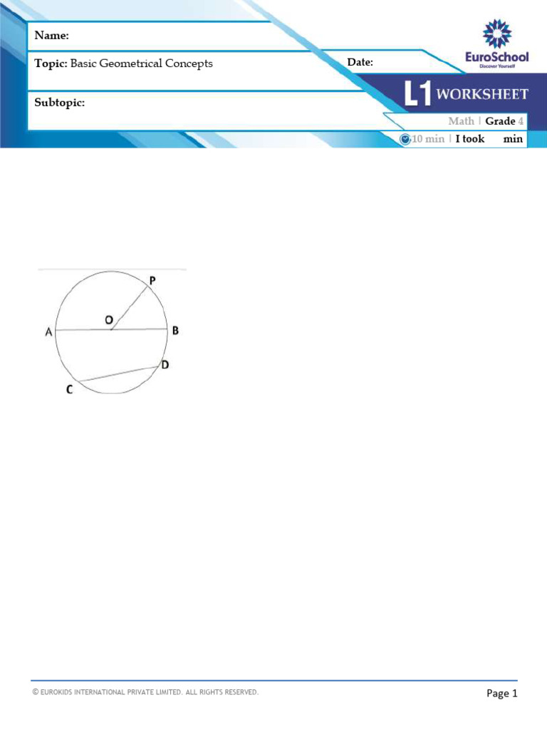 Homeconnect 4 Basic Geometrica LConcepts L1 Questions-A85ZpNR5vKXyh | PDF
