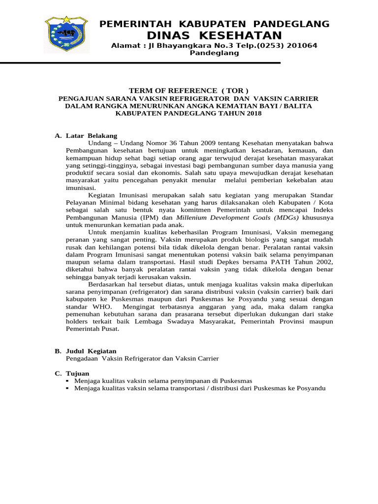 PROPOSAL Vaccine Carrier | PDF