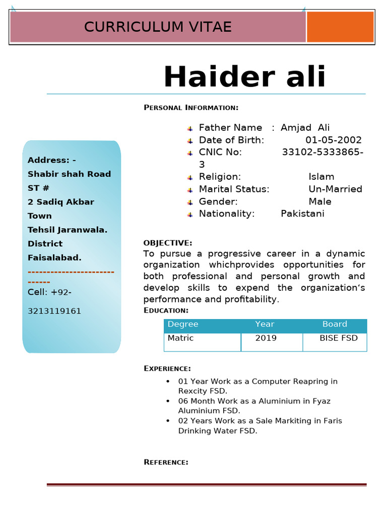 Haider ali | PDF