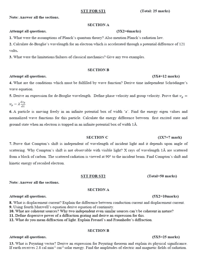 PHYSICS | PDF | Diffraction | Wavelength
