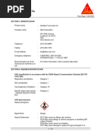 Safety Data Sheet: CIF Disinfectant Floor Cleaner | PDF | Occupational ...