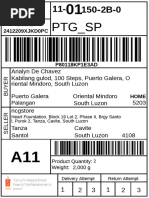 Sample of Shopee Way Bill | PDF