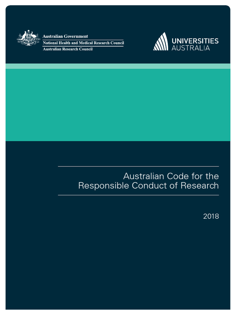 the-australian-code-for-the-responsible-conduct-of-research-2018 | PDF ...