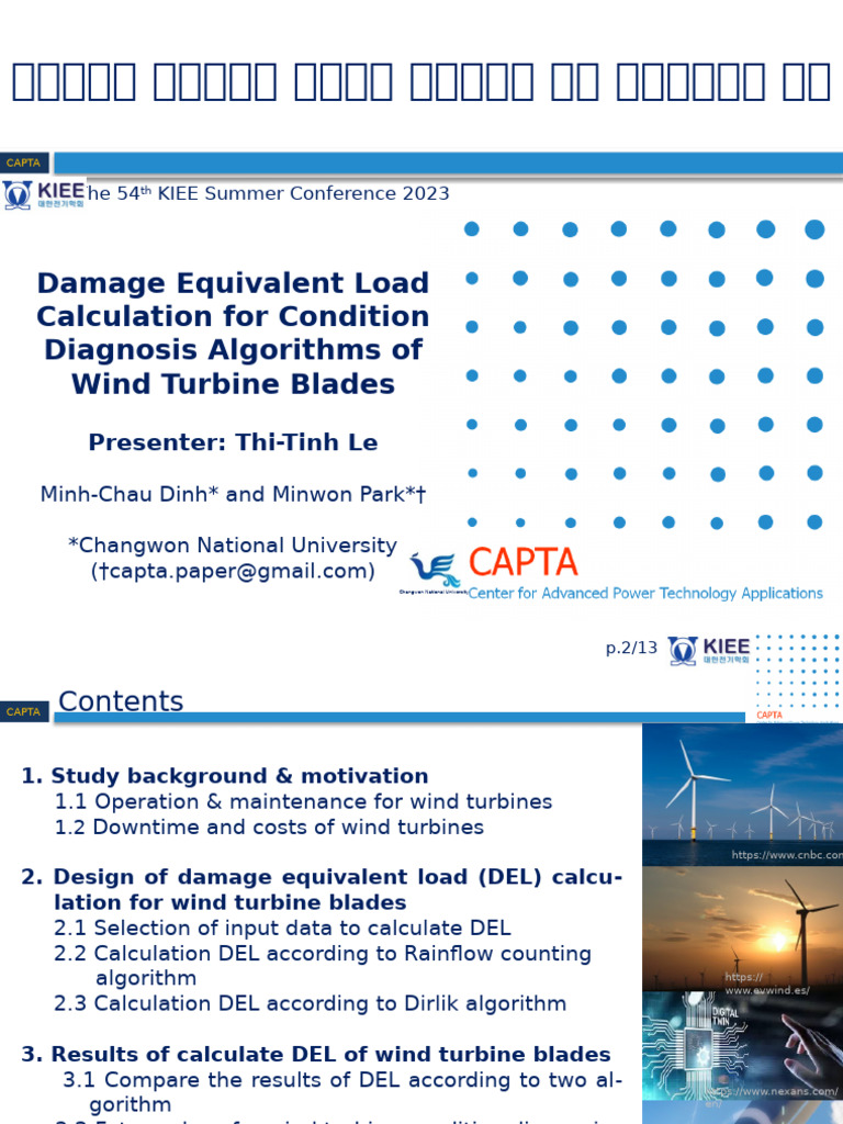 2023.07.12 Thi Tinh Le Caculate DEL KIEE V3 | PDF | Fatigue (Material) | Wind Turbine