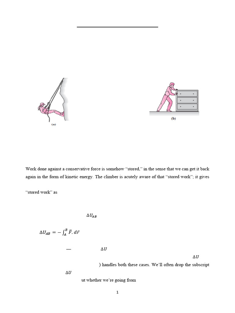 Phy101 Lecture Note 6 Pdf Angular Momentum Potential Energy
