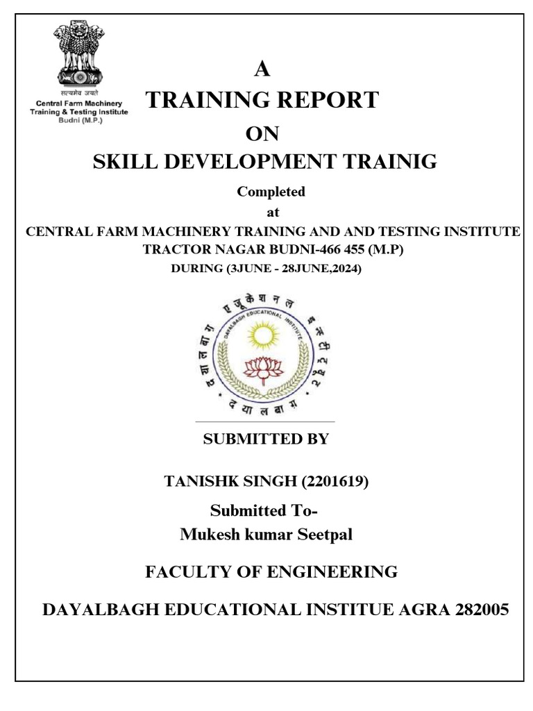 A Training Report | PDF