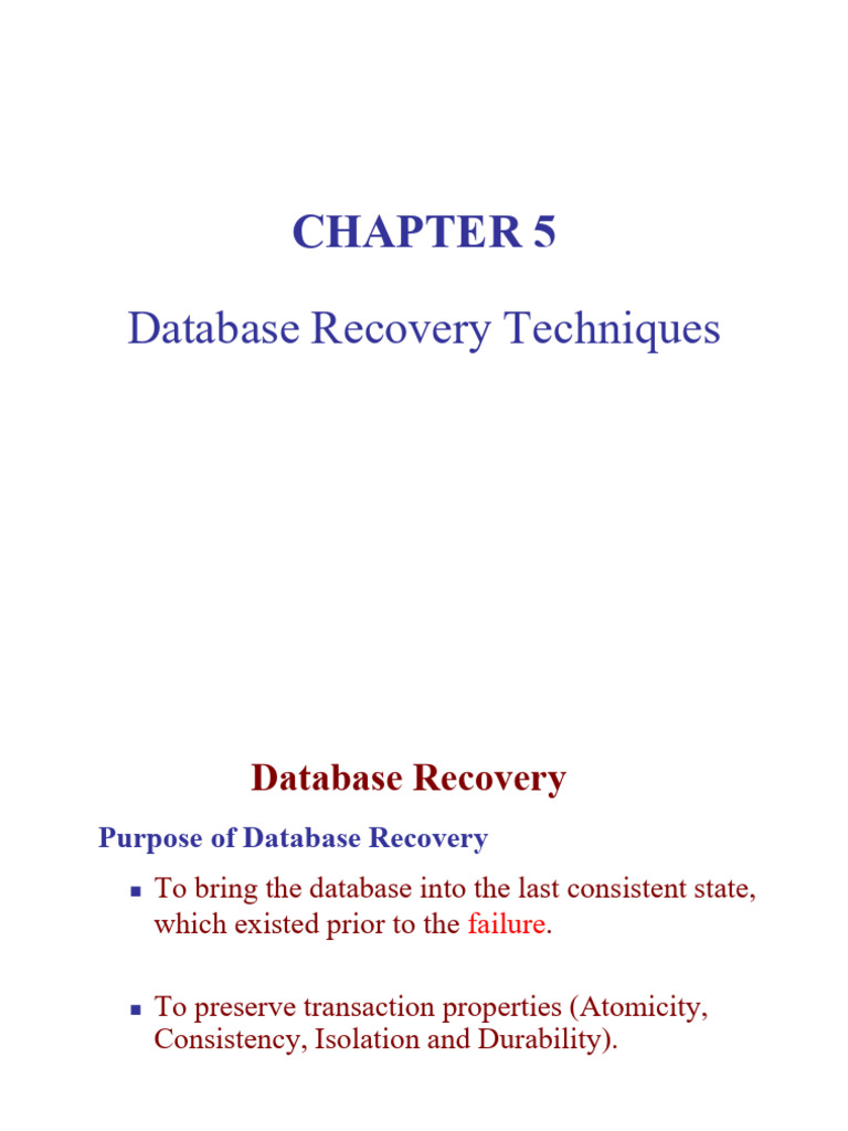 ADB CH 5 | PDF | Database Transaction | Computer Data