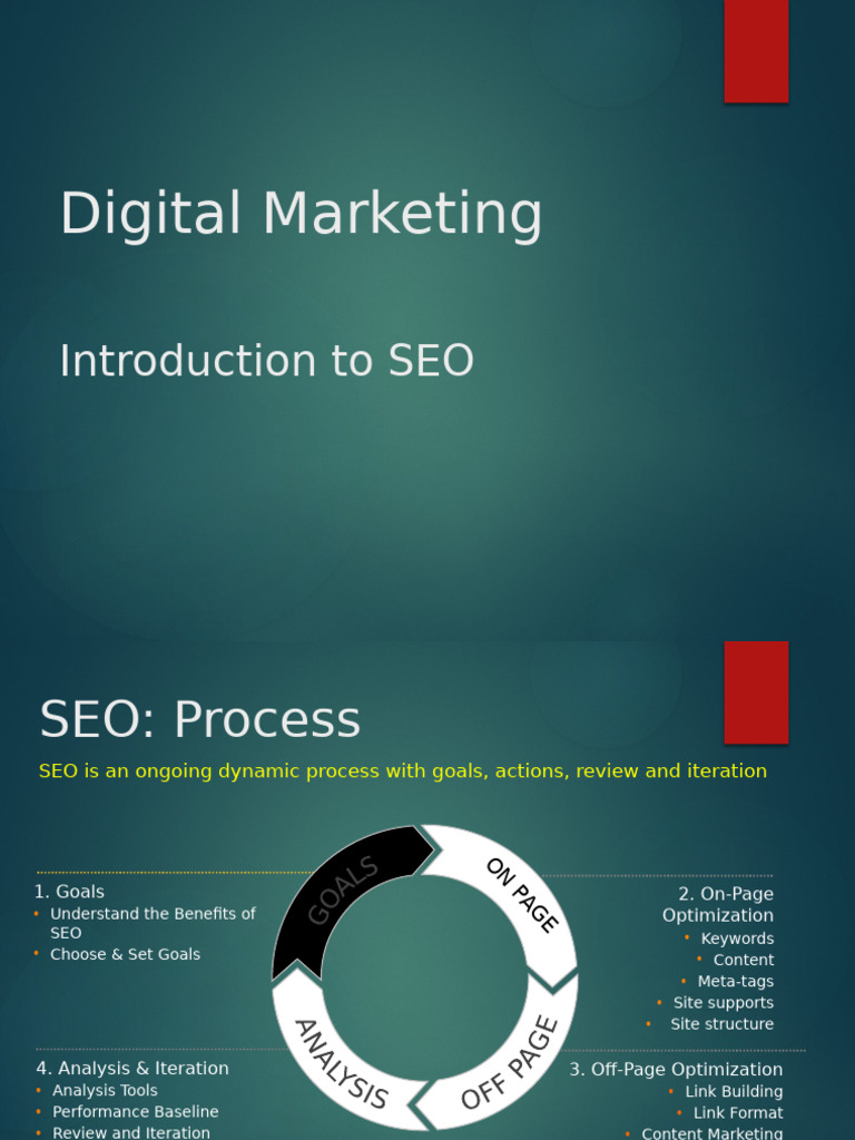 Digital Marketing - Focused tutorial for Search Engine Optimization | PDF | Search Engine ...