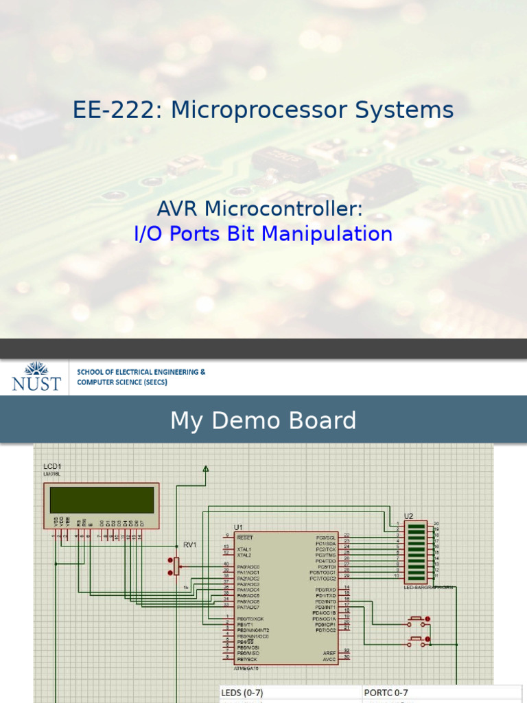 AVR Microcontroller I/O Ports Guide | PDF | Integrated Circuit | Electrical Engineering