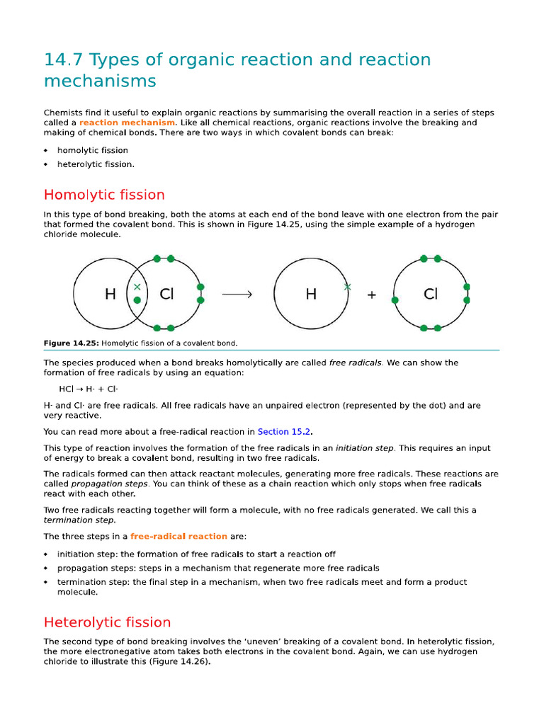 Reaction Mechanisms | PDF