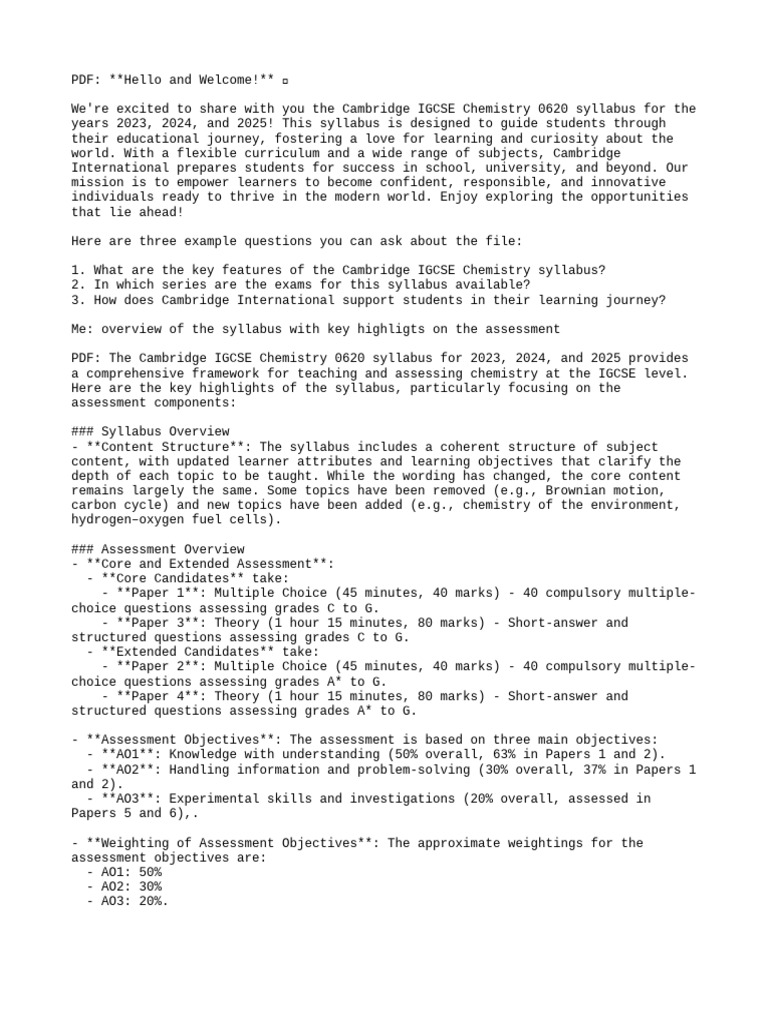 ChatPDF 595428 2023 2025 Syllabus | PDF | Education Theory | Teaching