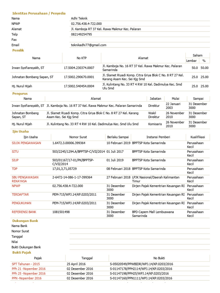 5 Kualifikasi Adhi Teknik | PDF