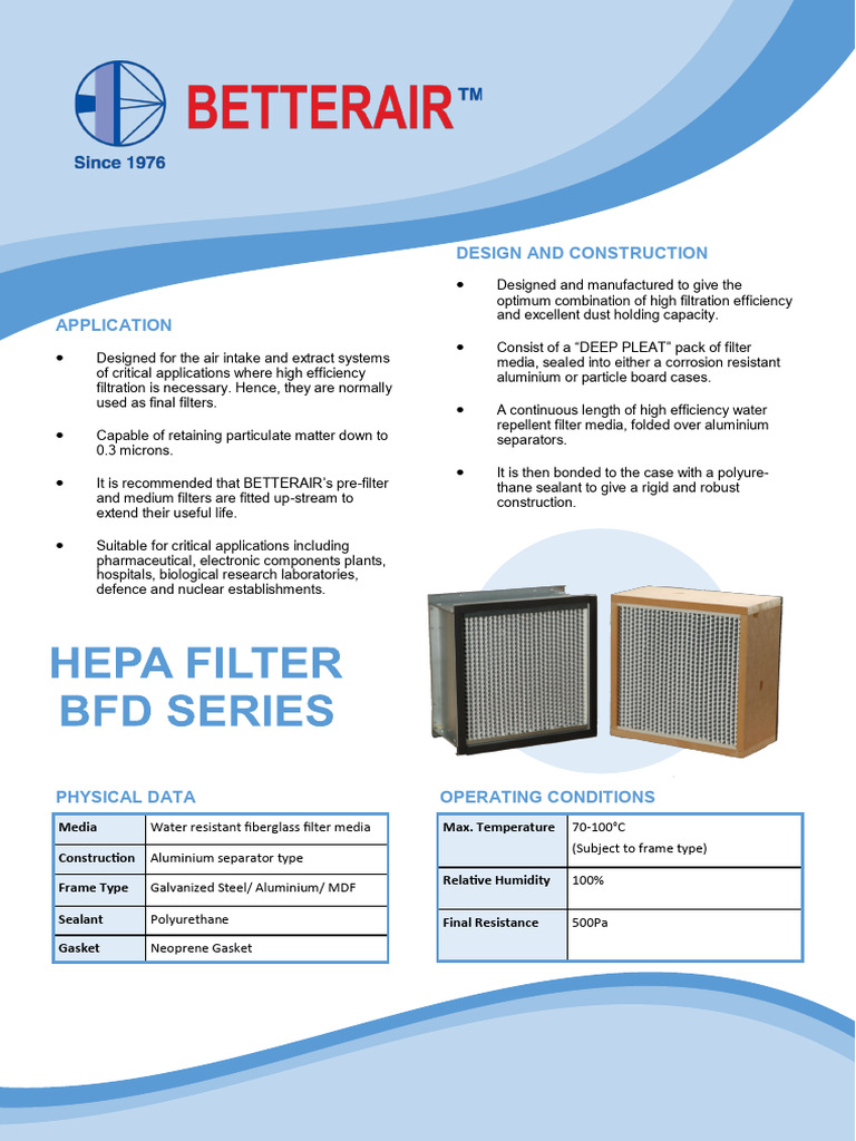 HEPA - BFD | PDF | Materials