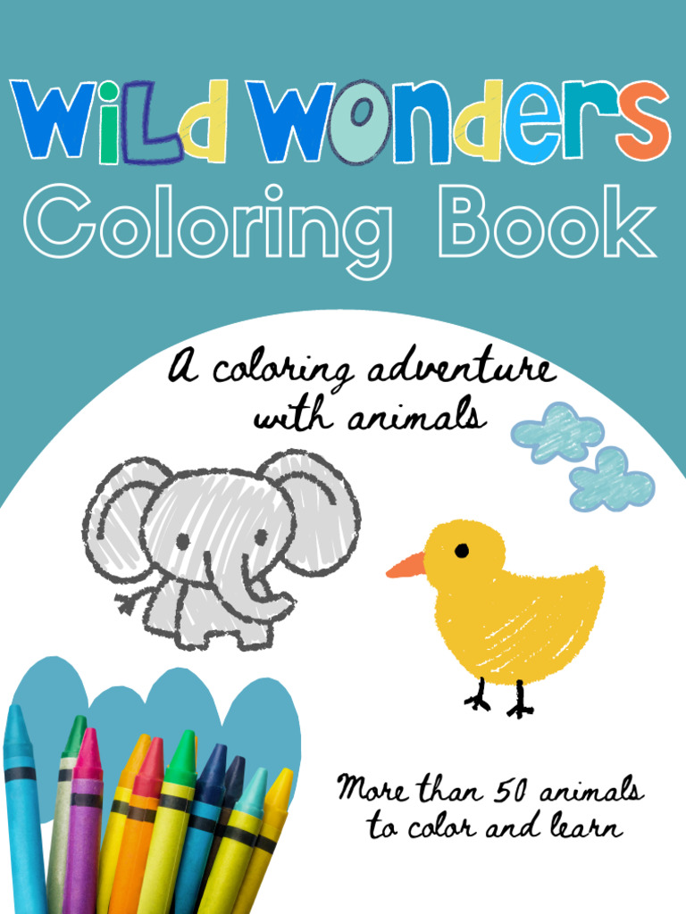 A Coloring Adventure With Animals | PDF