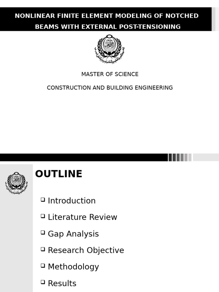 Nonlinear Finite Element Modeling of Notched Beams With External Post-Tensioning | PDF ...
