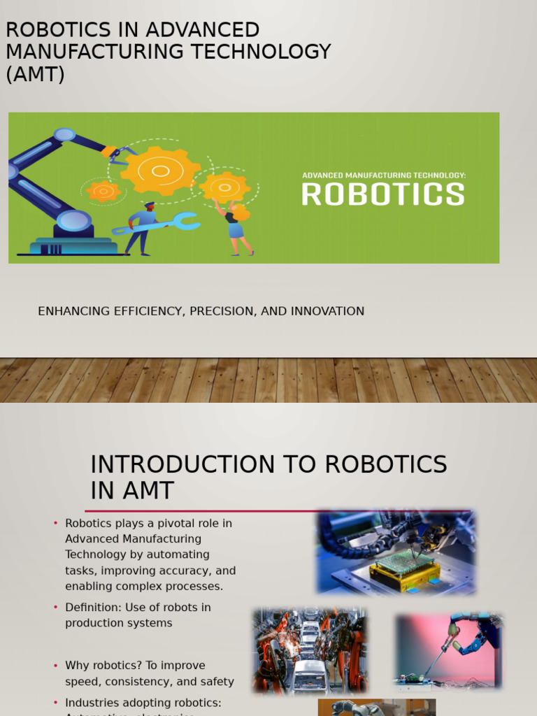 Robotics - in - AMT Final | PDF