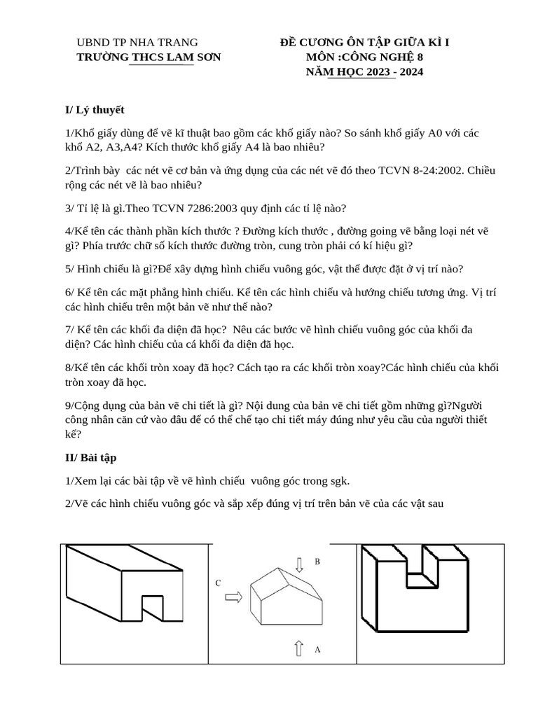 Đề cương CN8 | PDF