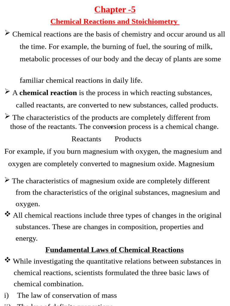 Chapter 05 | PDF | Reaction Rate | Stoichiometry