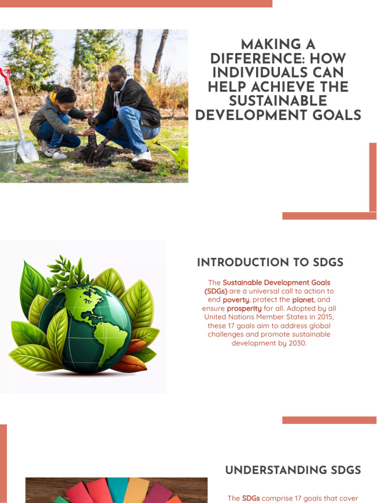 Slidesgo Making a Difference How Individuals Can Help Achieve the ...