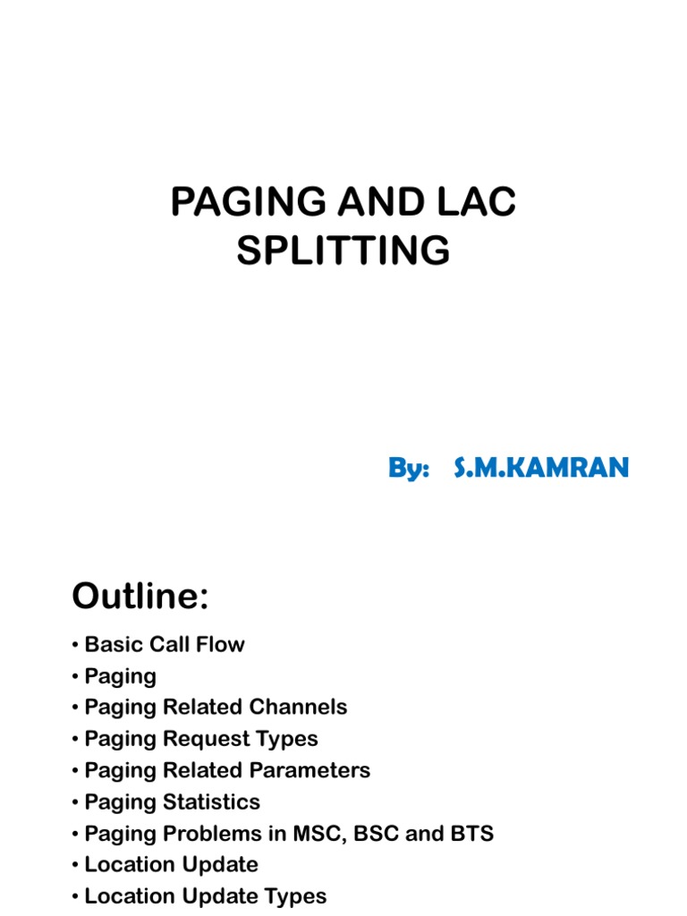 Paging and Lac Splitting | PDF | Digital Technology | Telecommunications