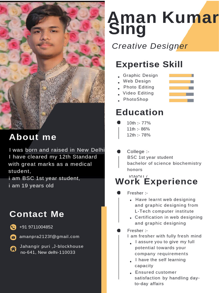 Resume (Aman Kumar) | PDF