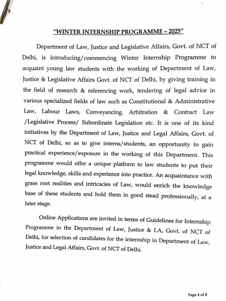 winter_internship_programme_2025 | PDF | Internship | Job Hunting